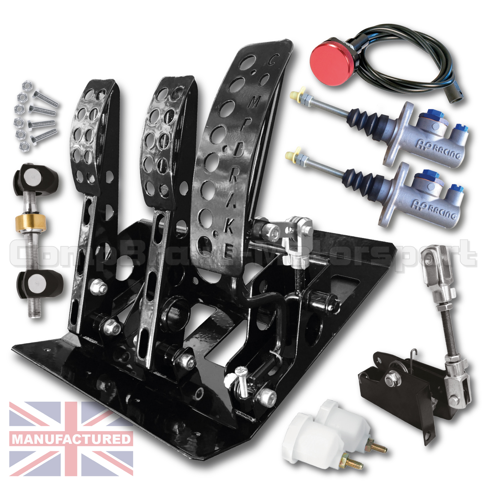 Ford Escort MK1-2 Floor Mounted Cable Pedal Box Kit – Sportline 3-Pedal ...